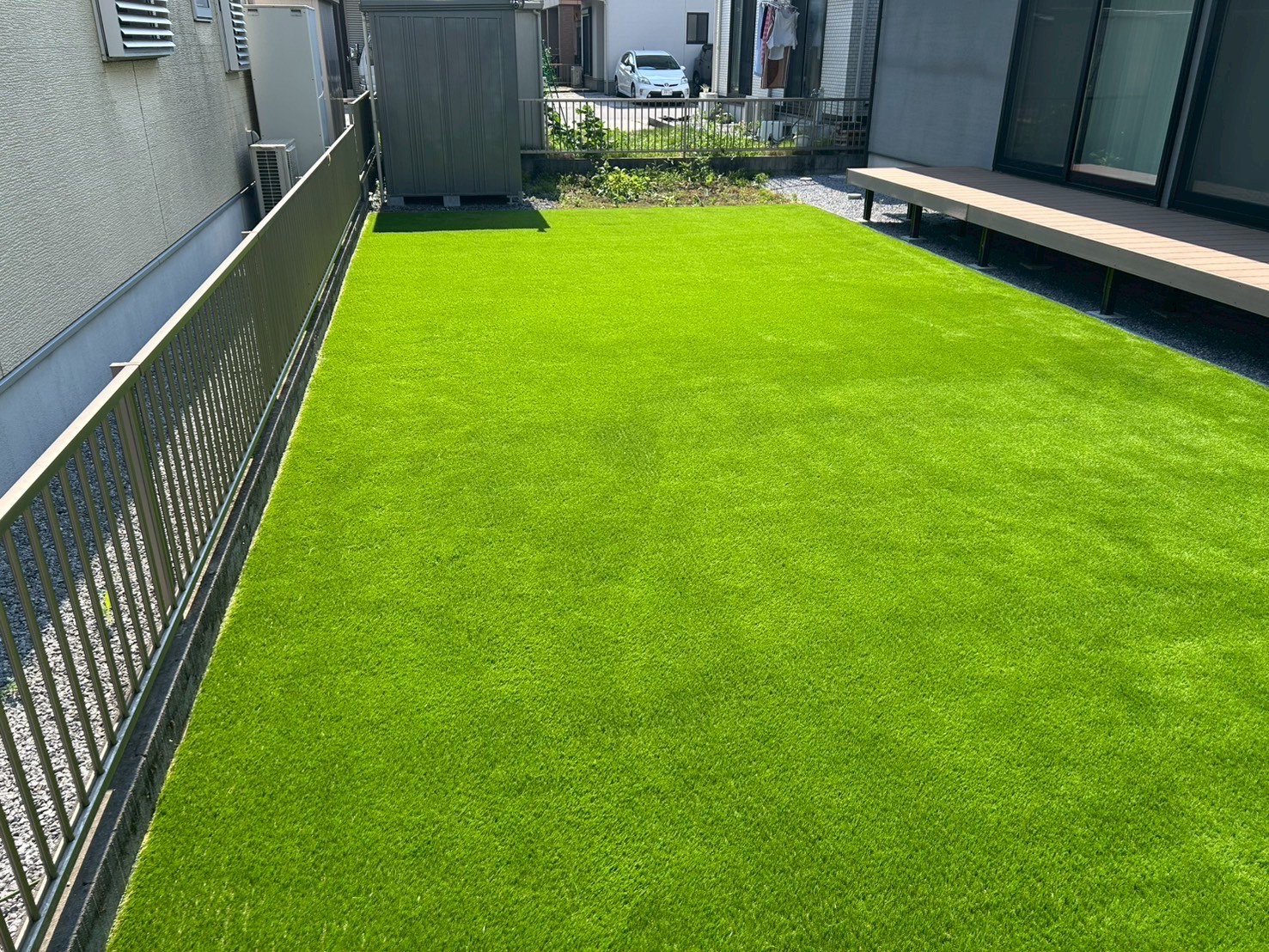 栃木県宇都宮市 個人宅 65㎡ HQターフ35mm（静電気防止人工芝）施工 | シバドットコム